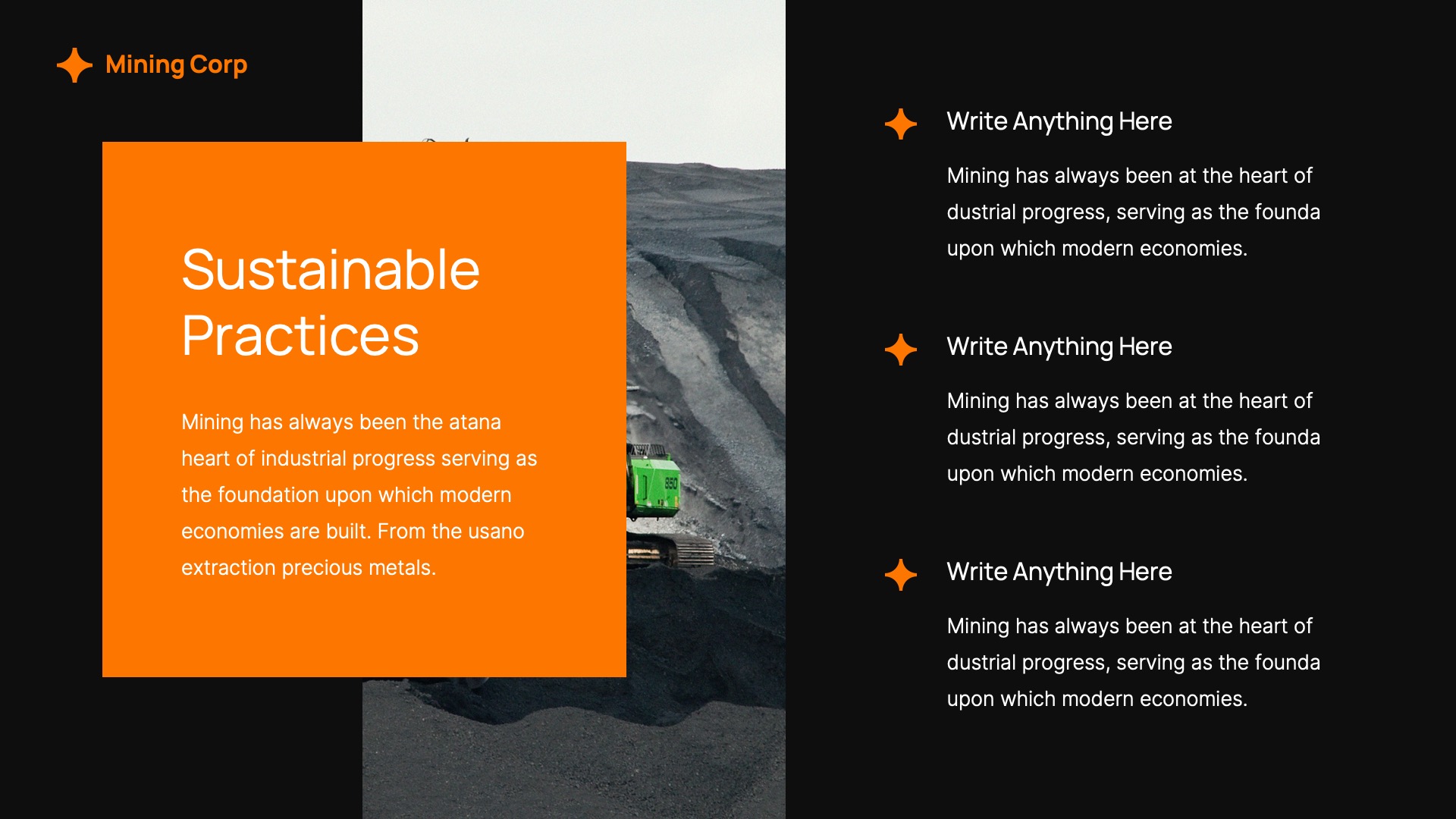 Mining Industry PowerPoint Template, Presentation Templates | GraphicRiver