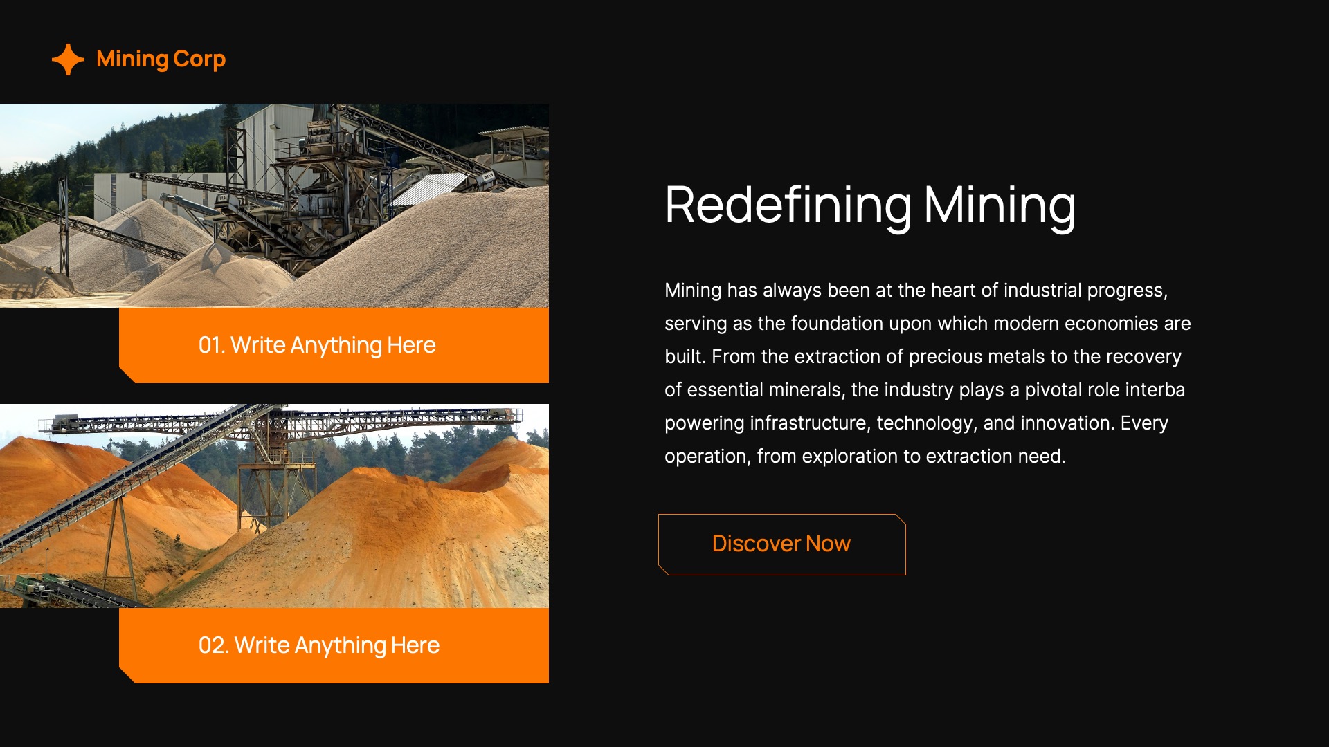 Mining Industry Google Slides Template, Presentation Templates ...