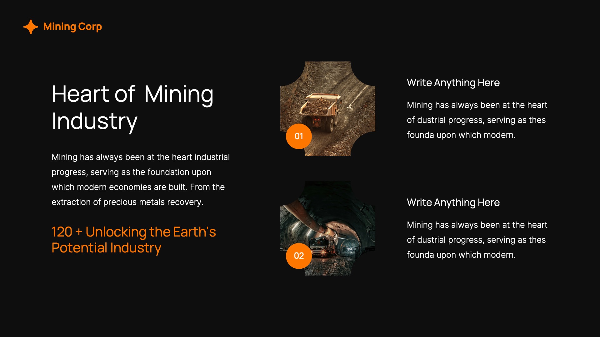 Mining Industry Google Slides Template, Presentation Templates ...