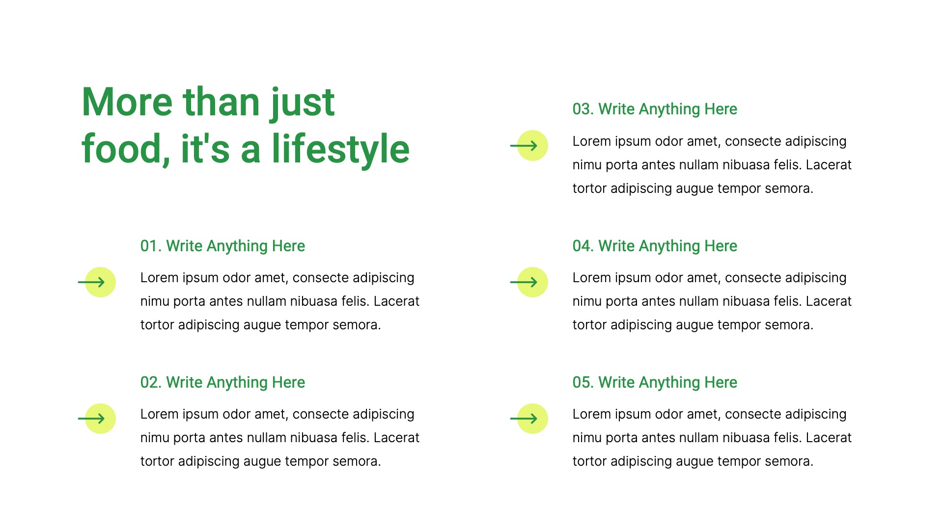 Herbalife - Vegetarian Food PowerPoint Template, Presentation Templates
