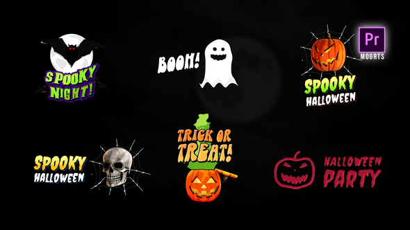 Halloween Spooky Titles Pack, Premiere Pro Templates | VideoHive