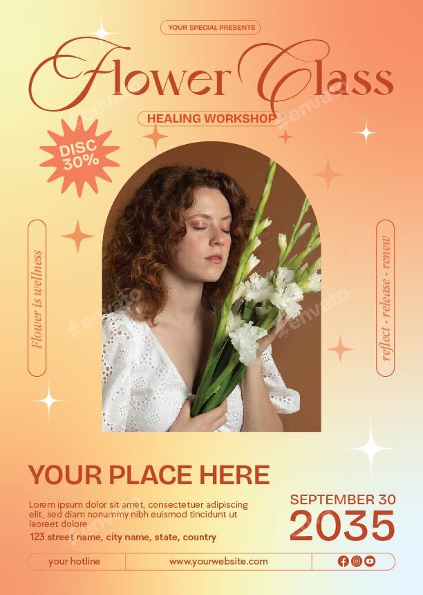 Healing Workshop Flyer, Print Templates | GraphicRiver