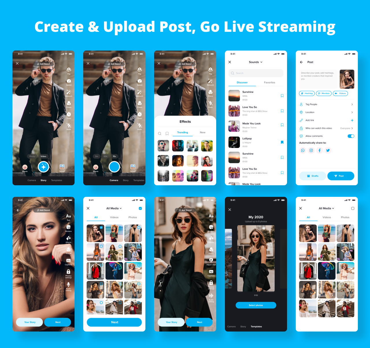 TikTok Clone - React Native Mobile App Template - Android/iOS UI Kit by slmbstore
