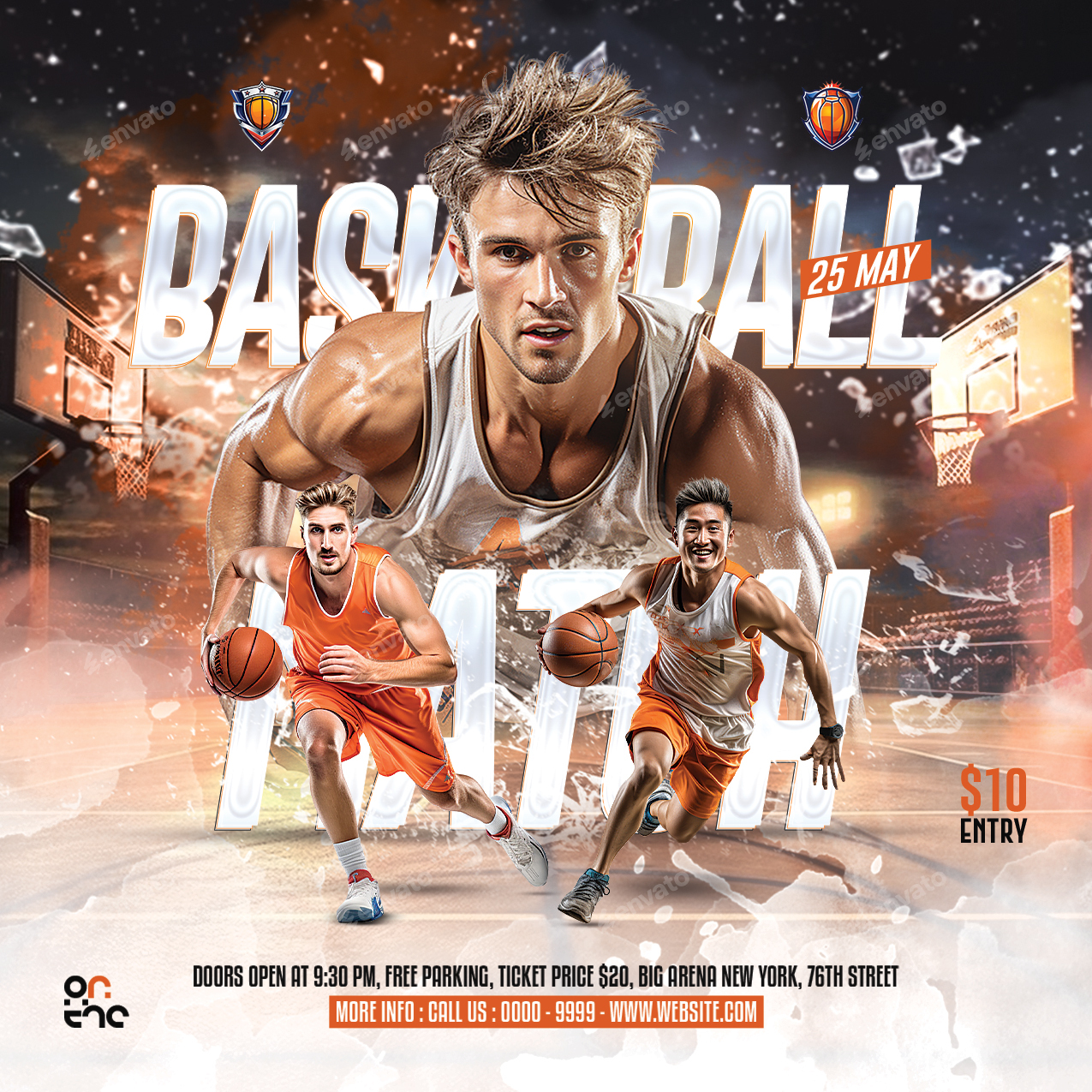 Basketball Flyer, Print Templates | GraphicRiver