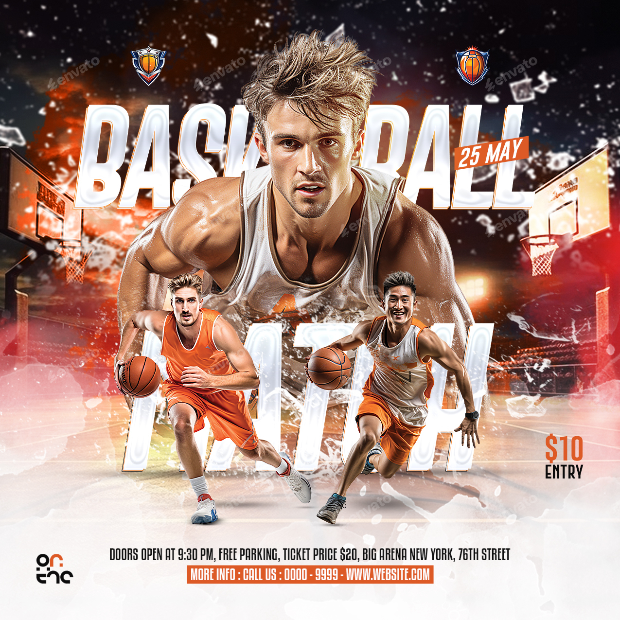 Basketball Flyer, Print Templates | GraphicRiver