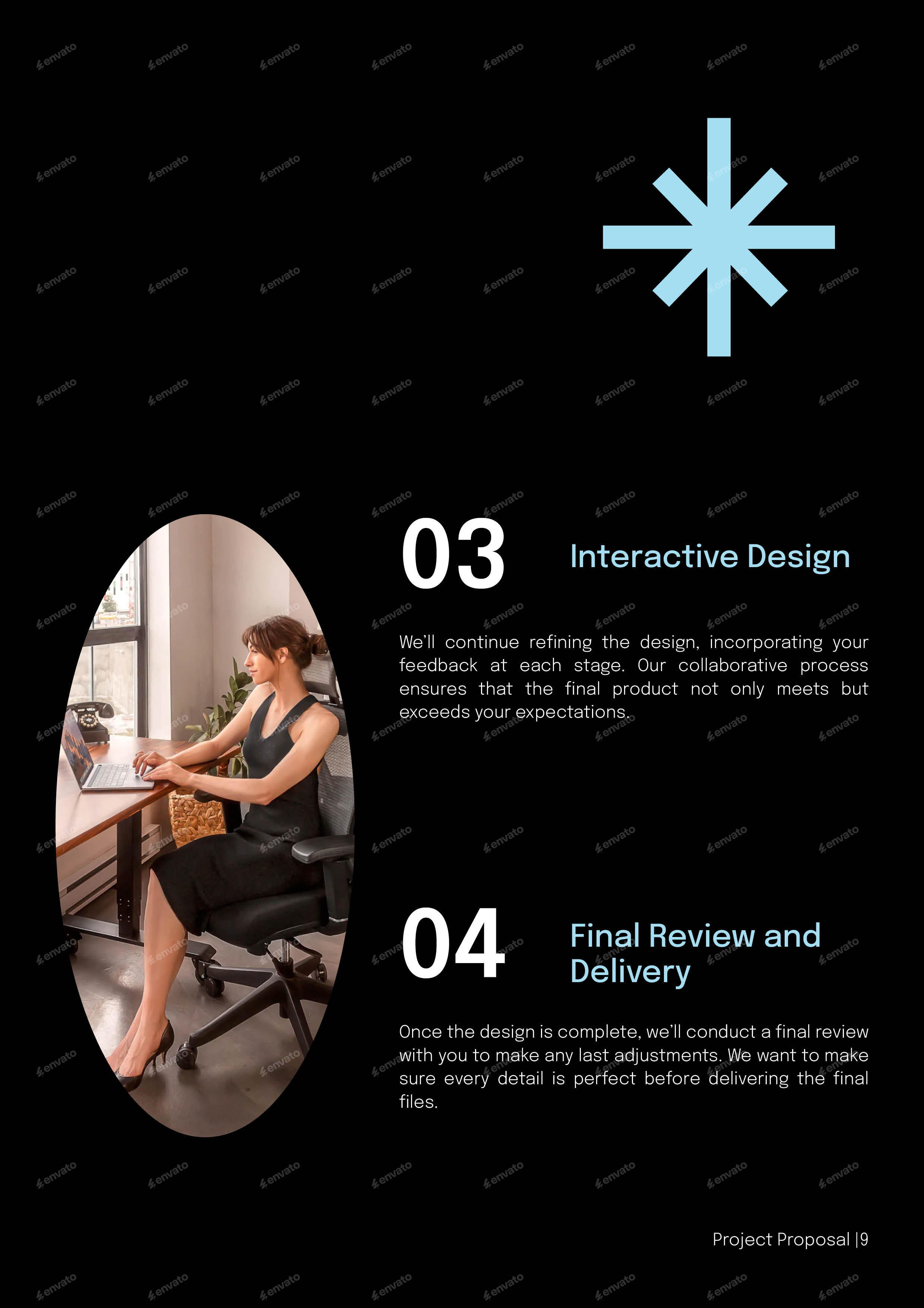 Blue Project Proposal, Print Templates | GraphicRiver