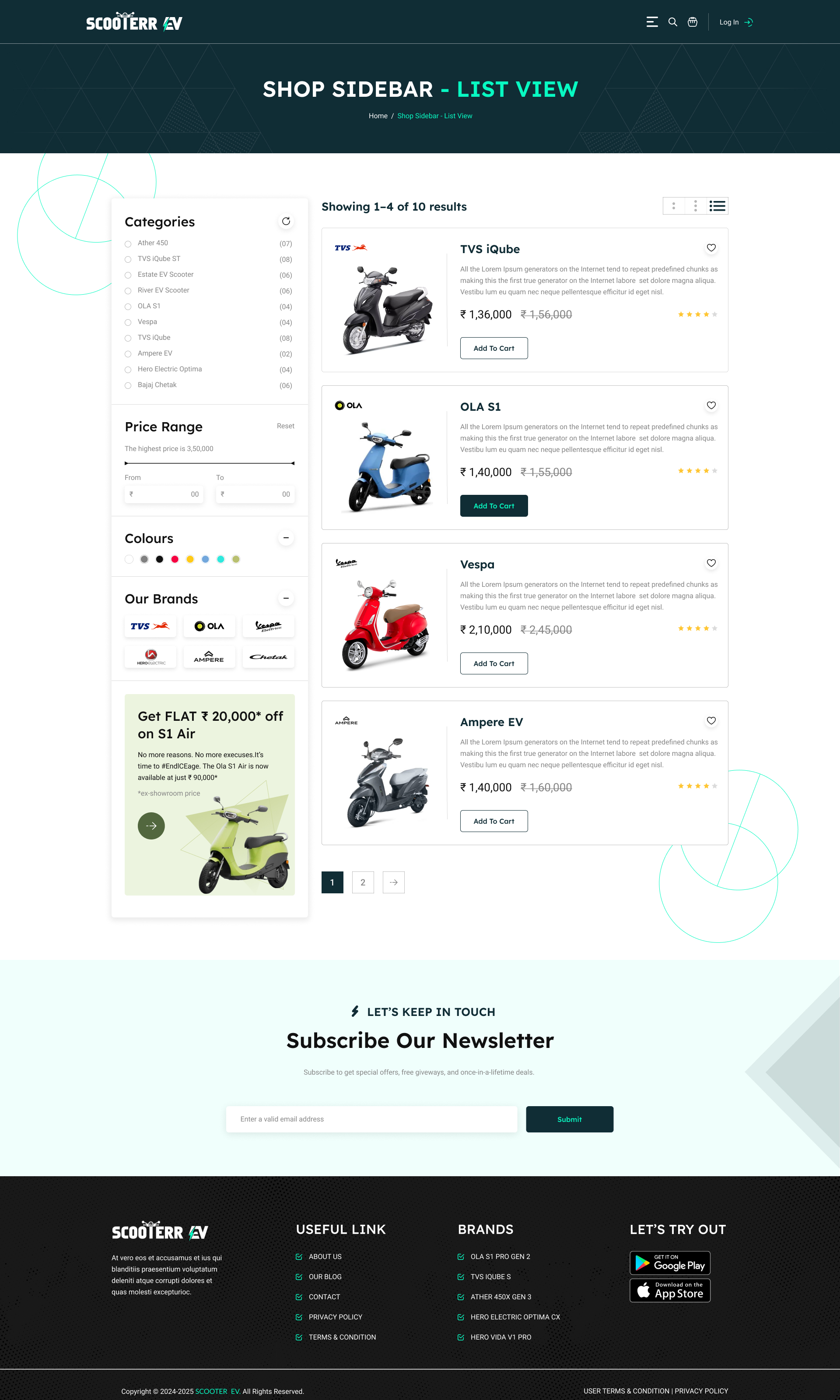 Scooter EV - Accessories and Vehicle Figma Template by webstrot ...