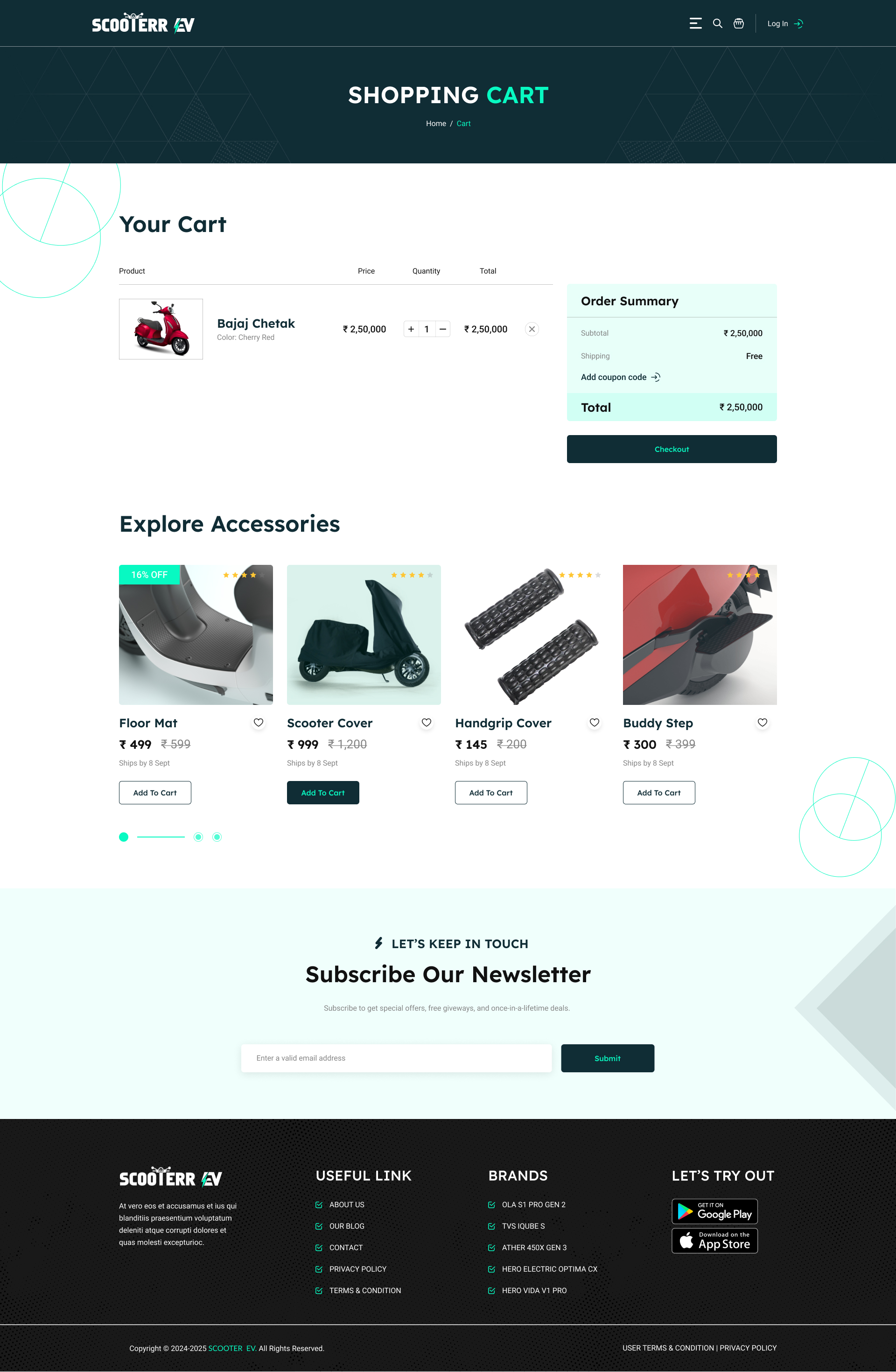Scooter EV - Accessories and Vehicle Figma Template by webstrot ...