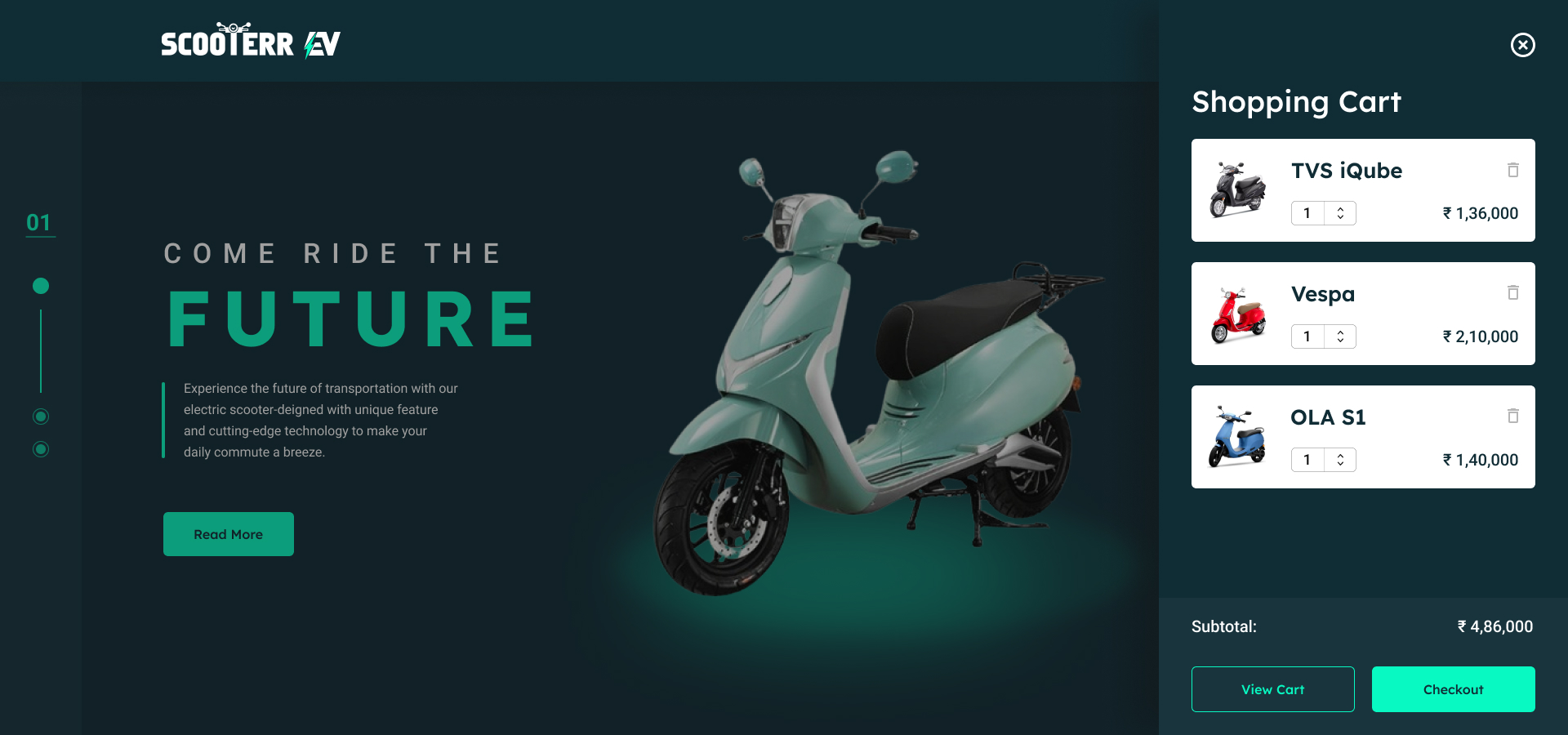 Scooter EV - Accessories and Vehicle Figma Template by webstrot ...