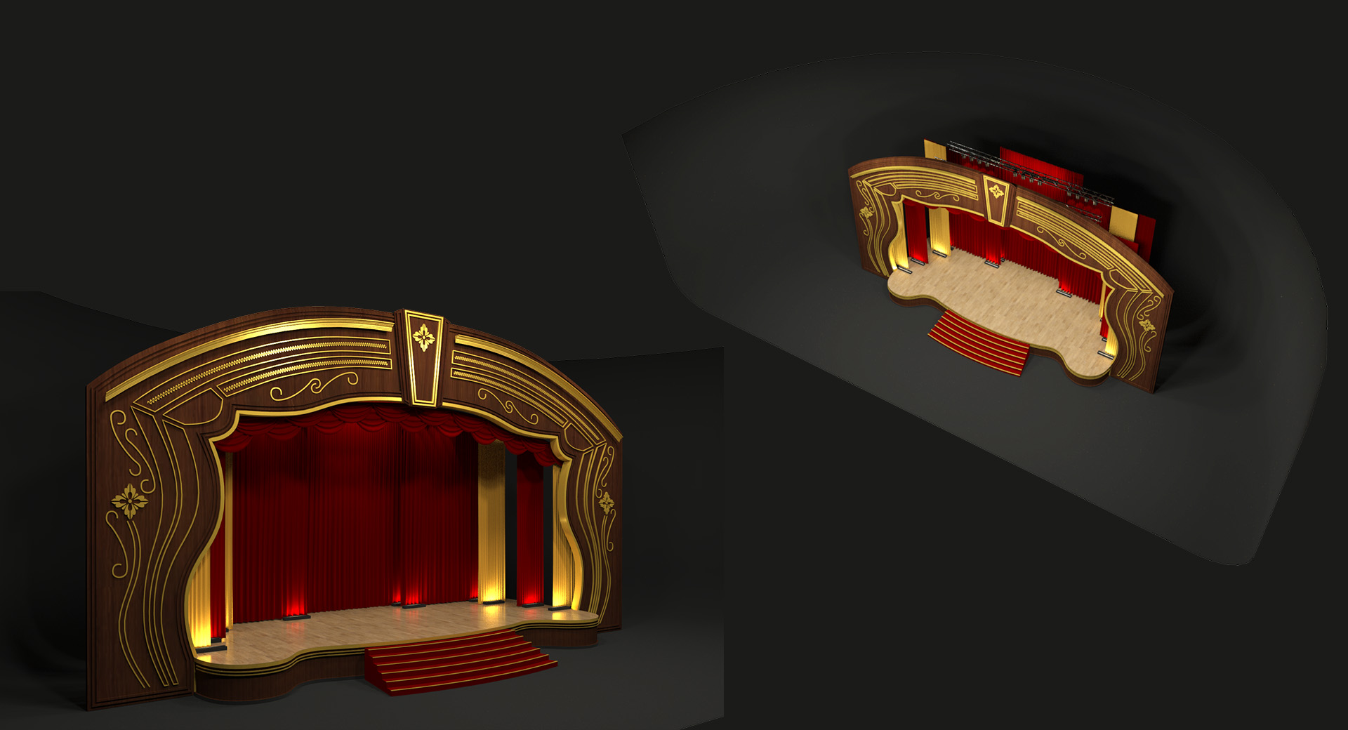 Grand Opera Stage by robertshing | 3DOcean