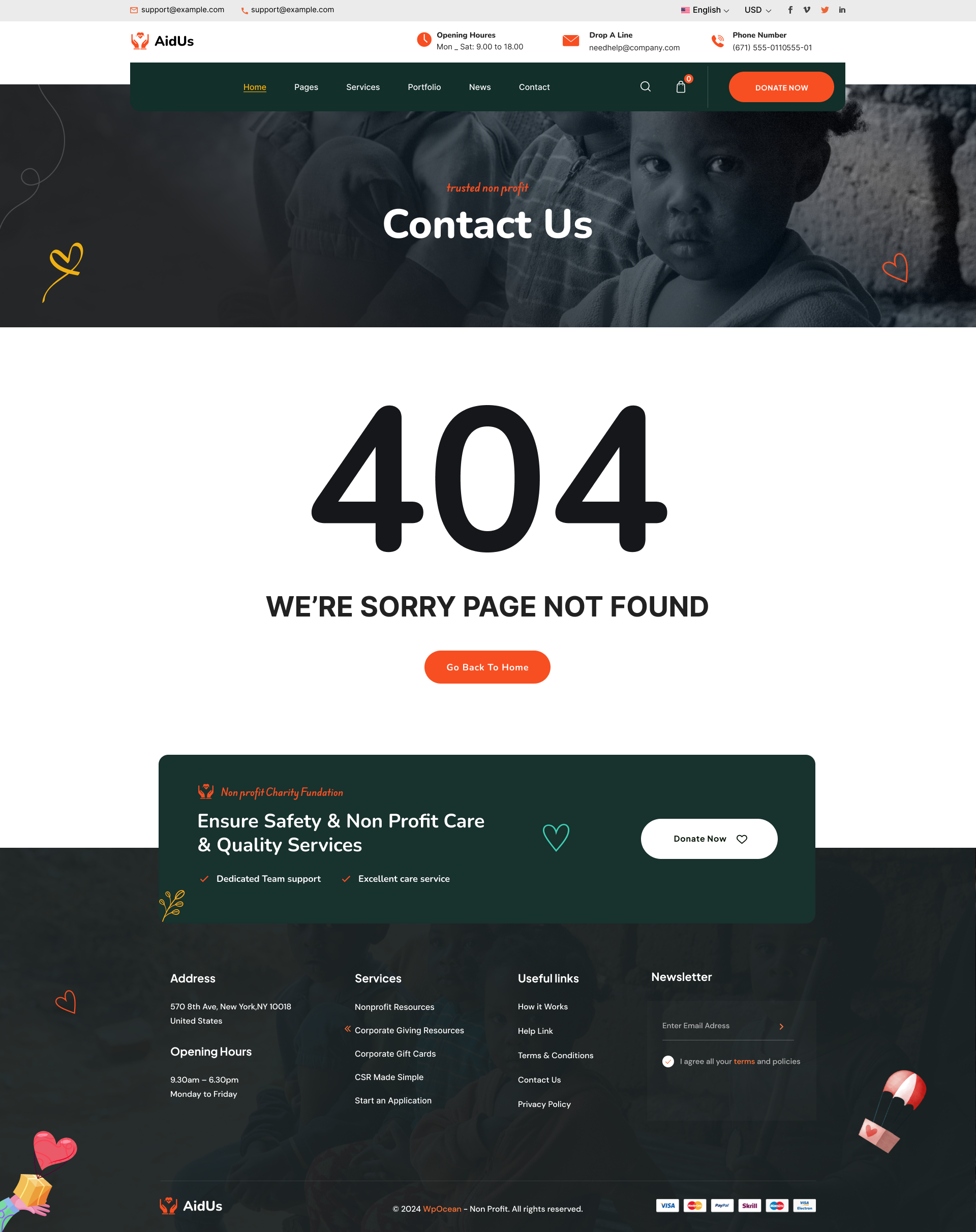 AidUs - Charity & Fundraising Figma Template by wpoceans | ThemeForest