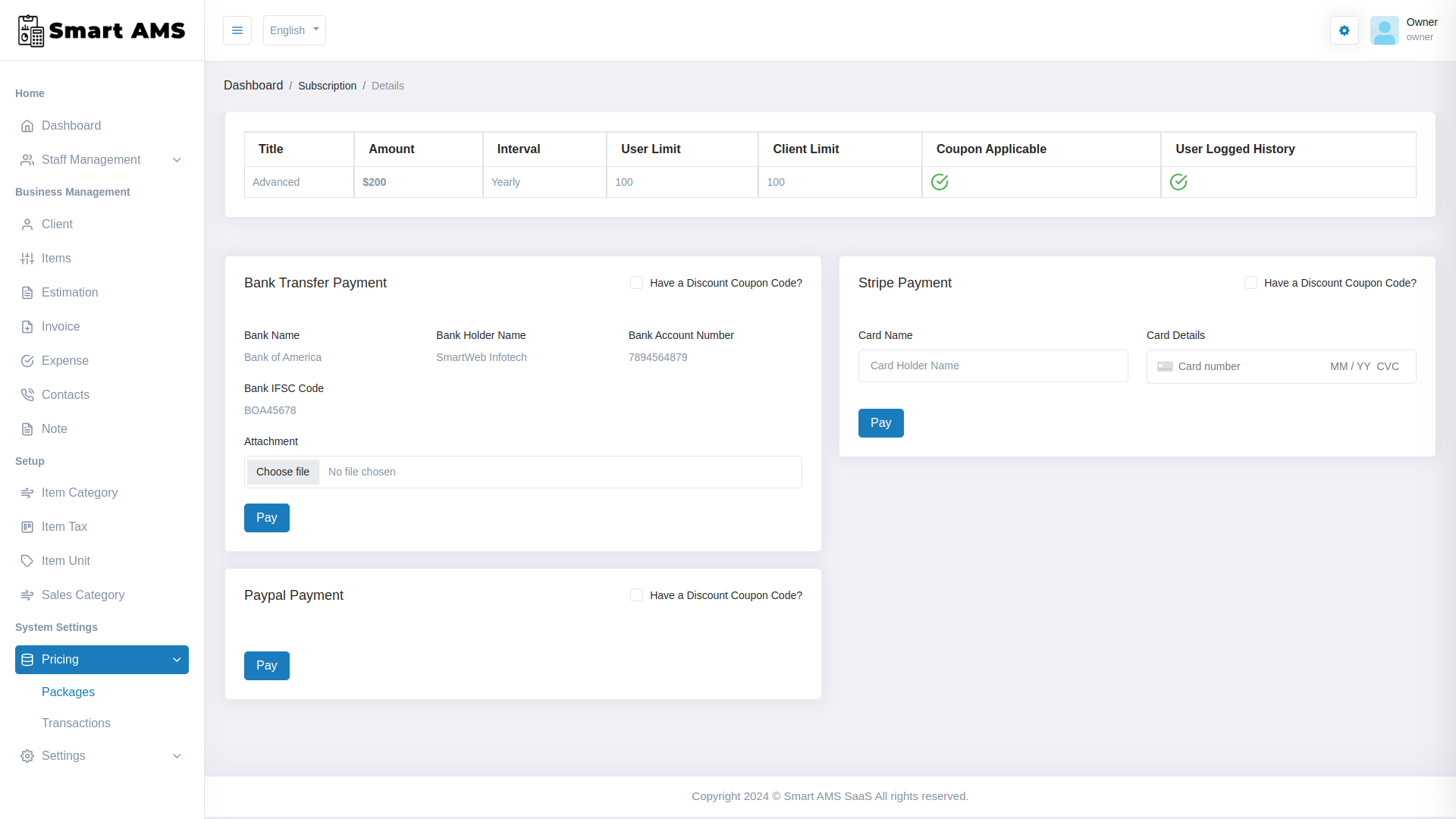 Smart AMS SaaS - Accounting Management System by smartwebinfotech ...