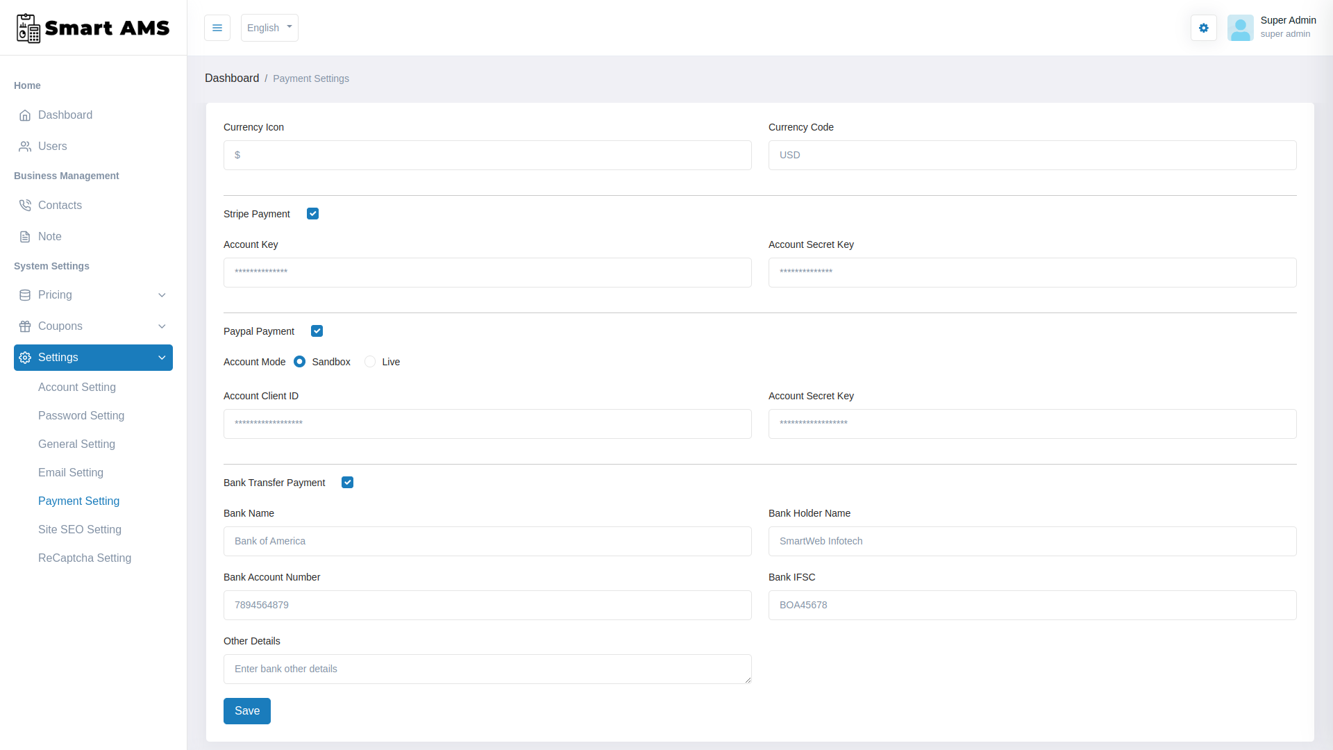 Smart AMS SaaS - Accounting Management System by smartwebinfotech ...