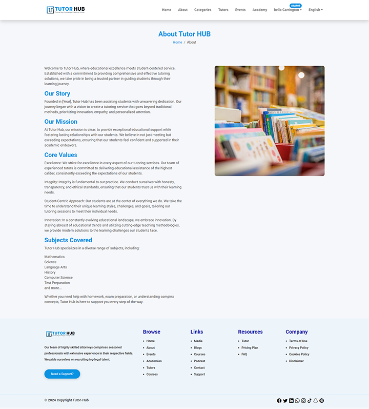 TutorHub - Virtual Education for Tutors, Students, Academies with ...