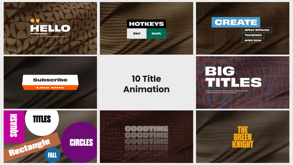 Titles - Cloth Simulation Backgrounds, After Effects Project Files