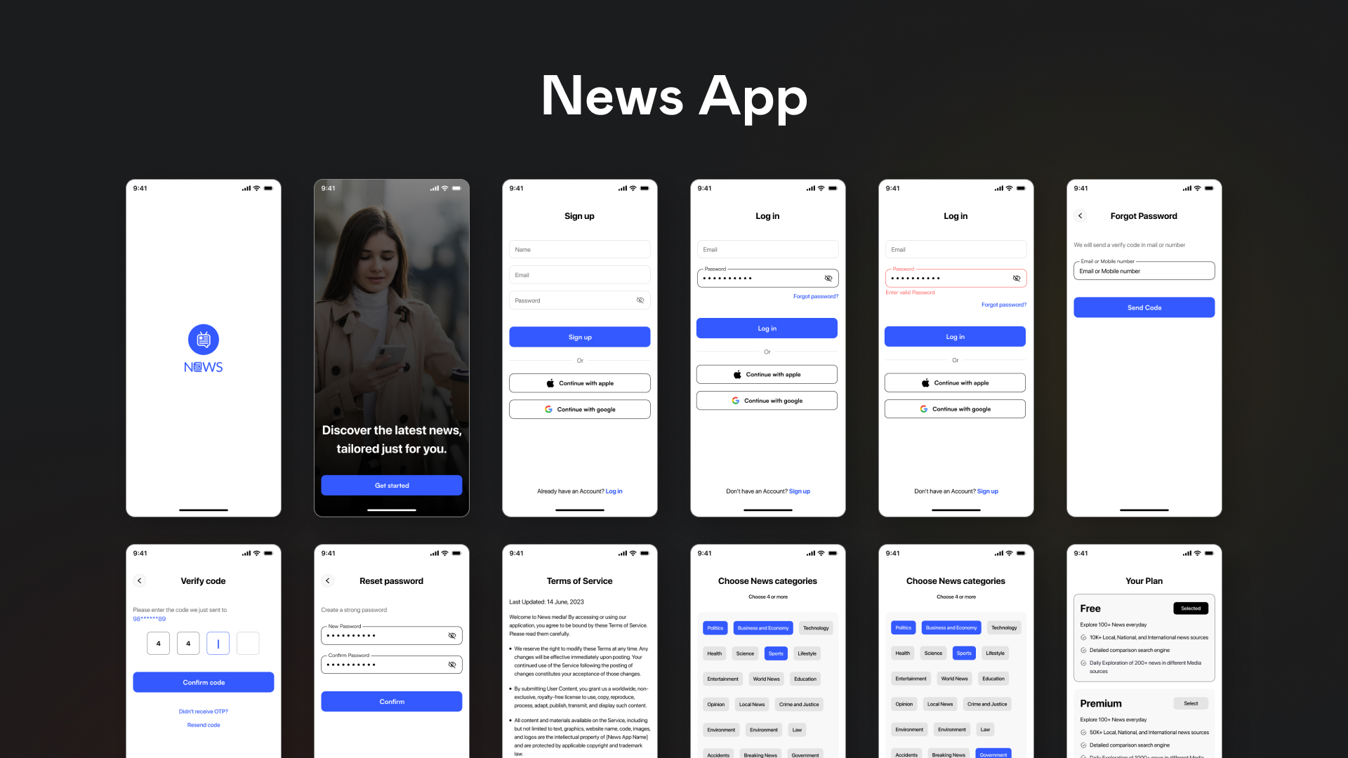 PrimeNews App UI Template | News App in Flutter | InfoHub App Template ...