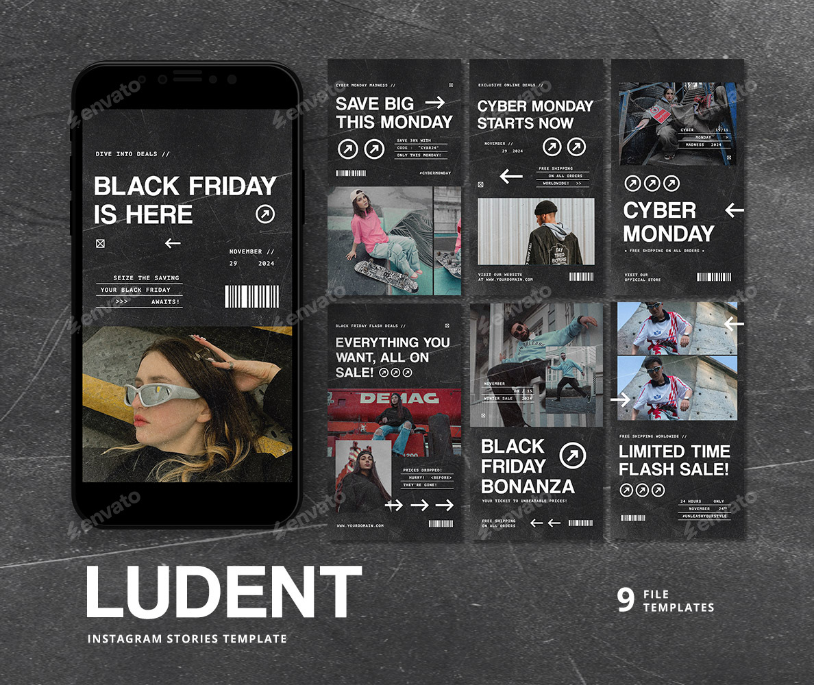 Ludent - Instagram Templates, Web Elements | GraphicRiver