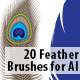 20 Vector Feather Brushes for Adobe Illustrator, Add-ons | GraphicRiver