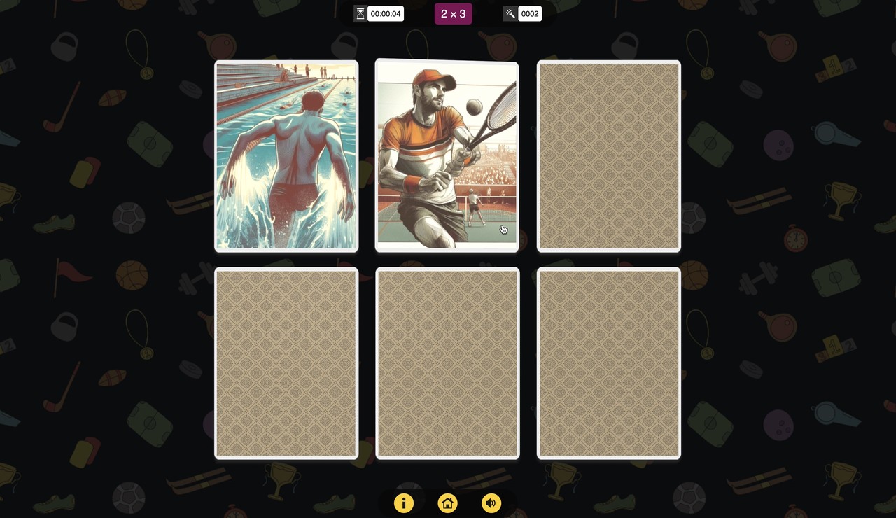 3D Sport Cards Memory - Cross Platform Educational Game by raizensoft