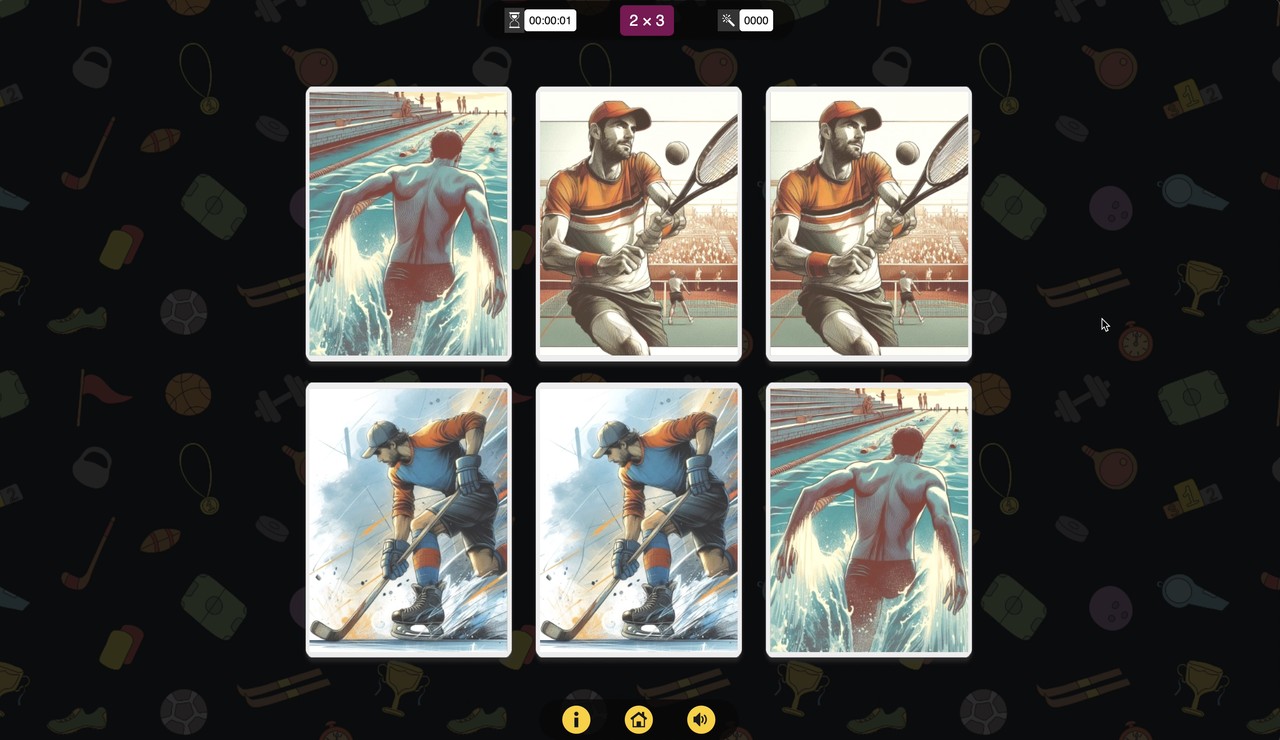 3D Sport Cards Memory - Cross Platform Educational Game by raizensoft