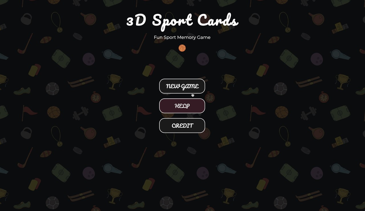 3D Sport Cards Memory - Cross Platform Educational Game by raizensoft