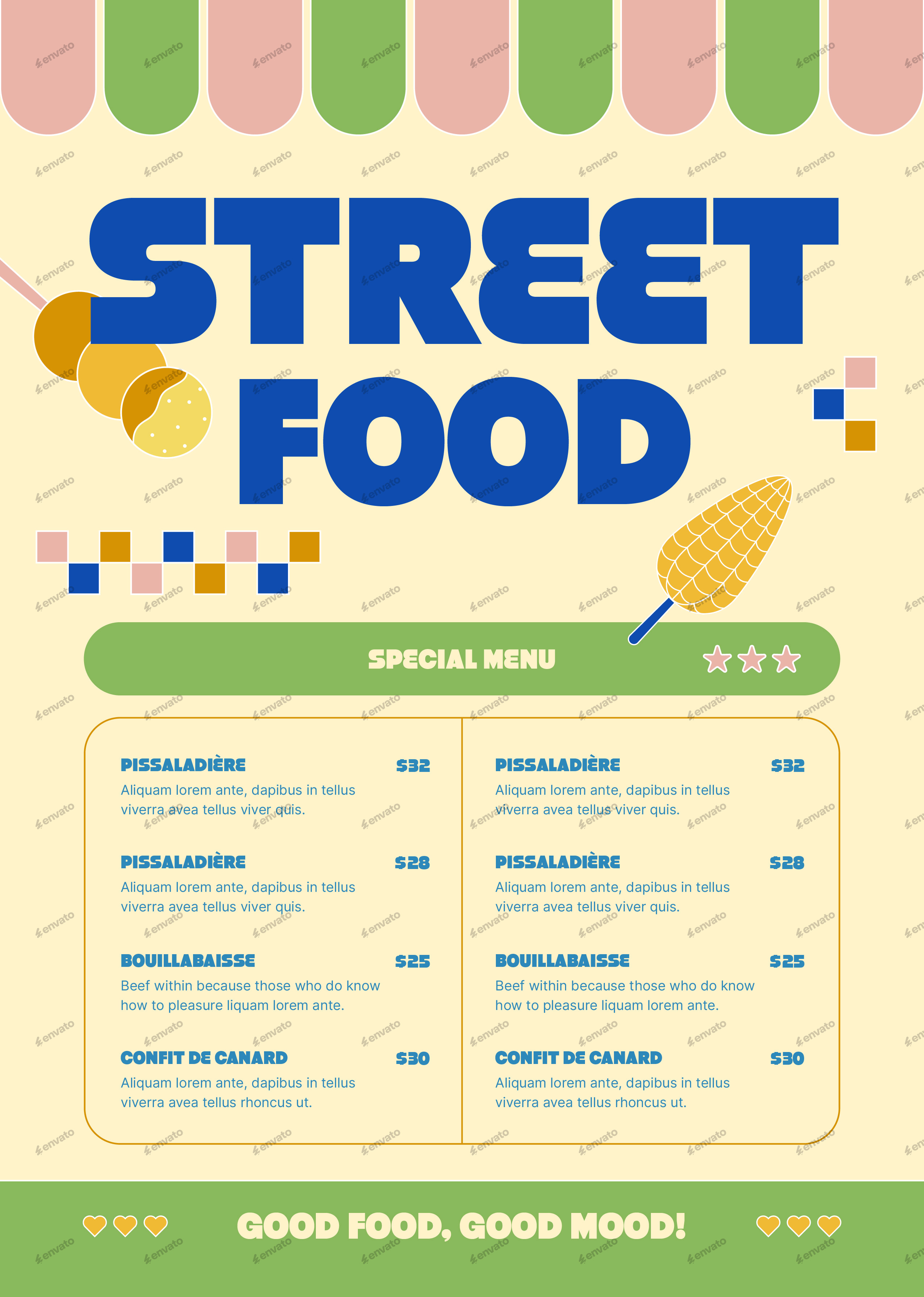 Street Food Menu, Print Templates | GraphicRiver