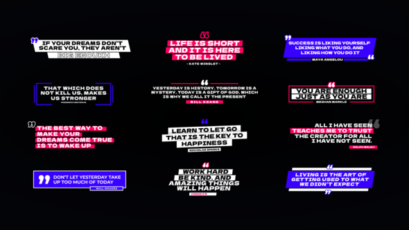 Text Quotes Animation - AE, After Effects Project Files | VideoHive