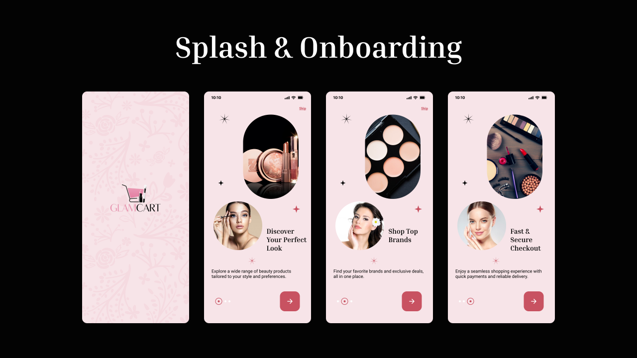 GlamCart – D2C eCommerce Mobile App Template for Cosmetics & Skincare | React Native UI Kit by ...