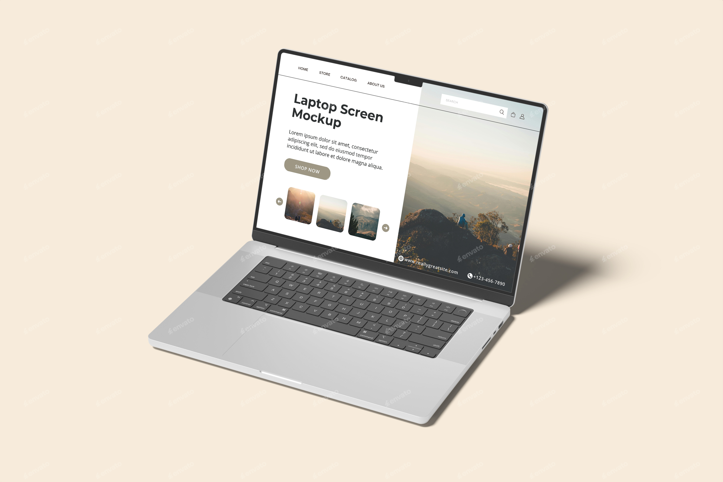 Laptop Screen Mockup, Graphics | GraphicRiver