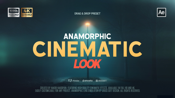 Anamorphic Cinematic Look, After Effects Project Files | VideoHive