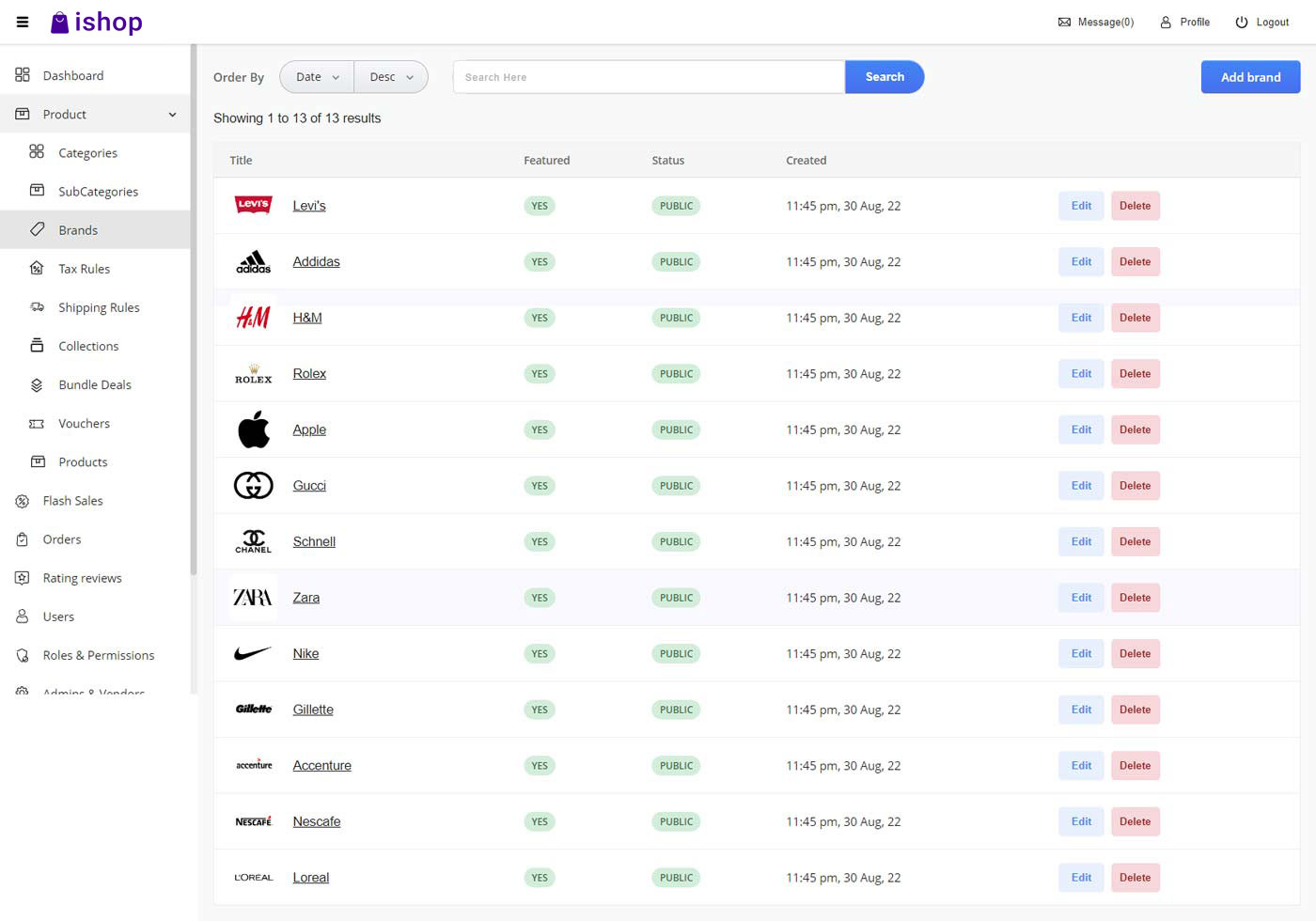 Ishop eCommerce - PWA Multivendor eCommerce CMS - Laravel & Vue by WEBZED