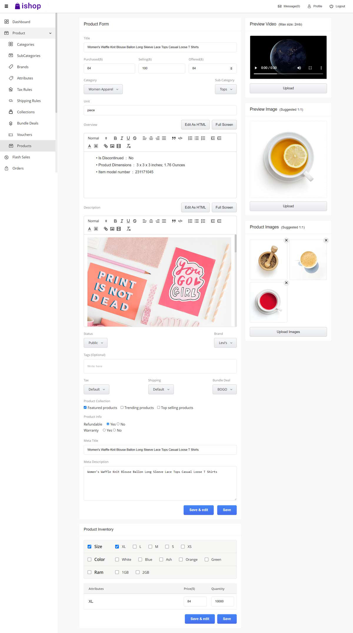 Ishop eCommerce - PWA Multivendor eCommerce CMS - Laravel & Vue by WEBZED