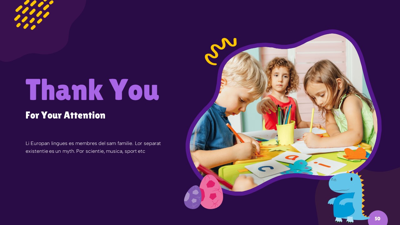 Babieboo Kids Education Google Slide Template, Presentation Templates
