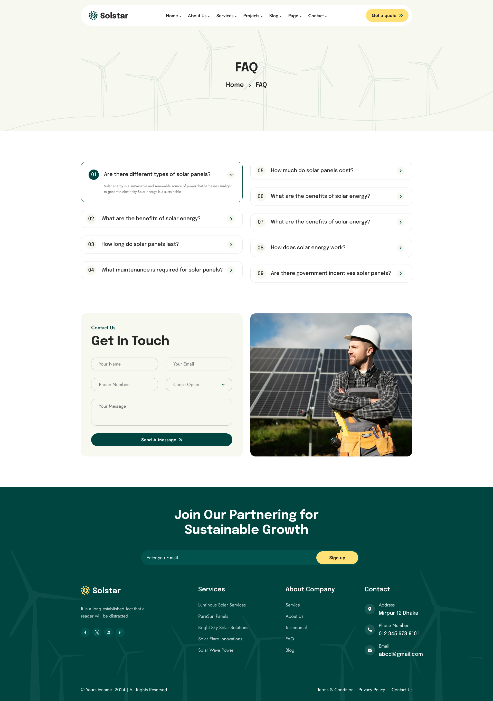 Solstar - Solar & Renewable Energy Figma Template by Mugli | ThemeForest