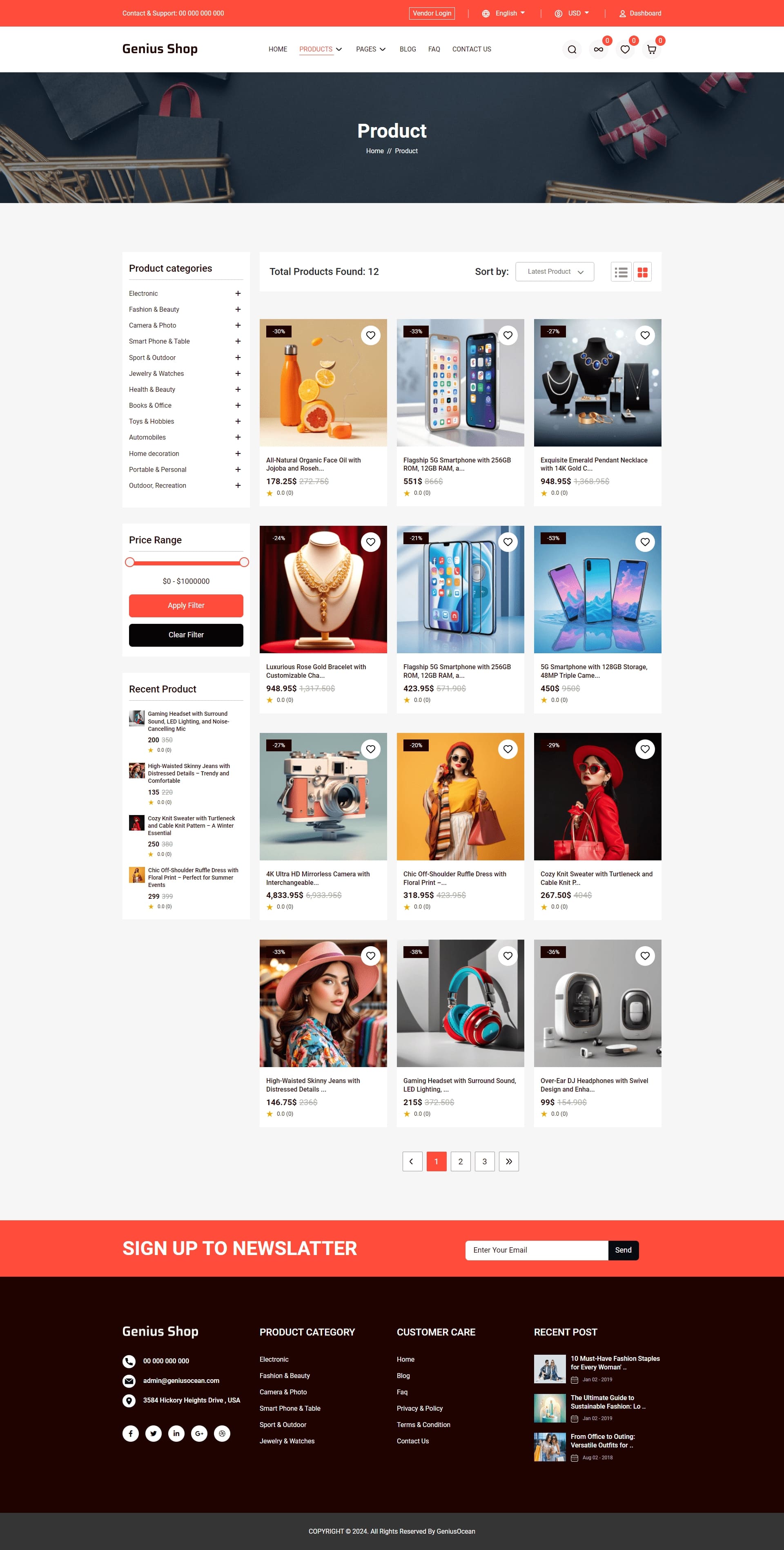eCommerceKING - Multipurpose Online eCommerce Store Script with OTP Addon by GeniusOcean
