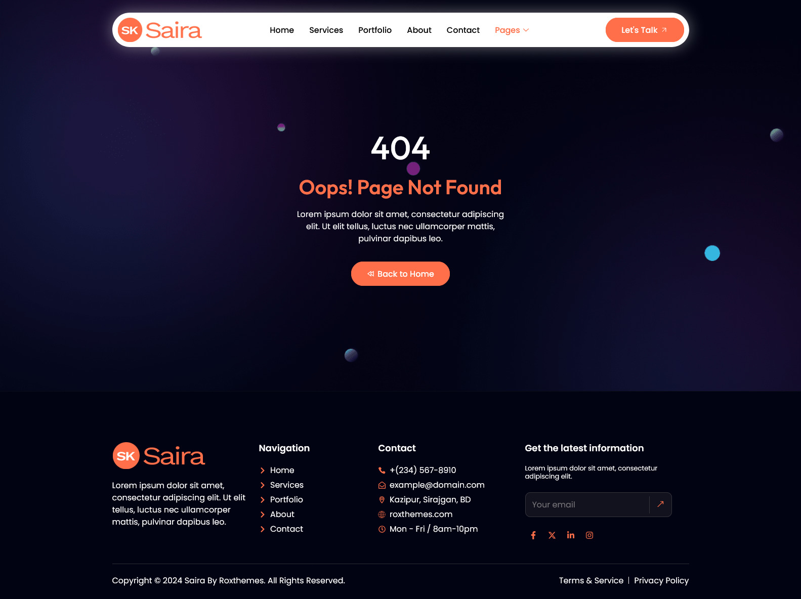 Saira – Personal Portfolio Elementor Template Kit by Rox_Themes ...