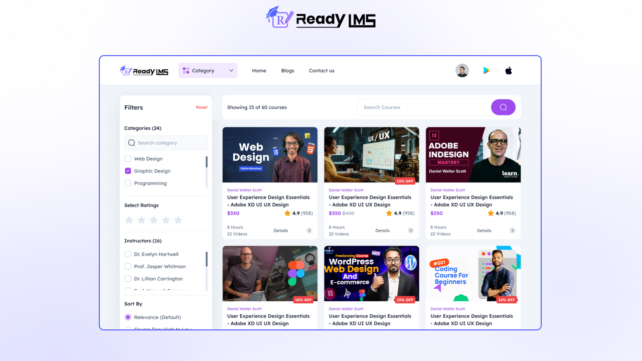 Ready LMS - Complete Learning Management System Websites, Mobile app ...