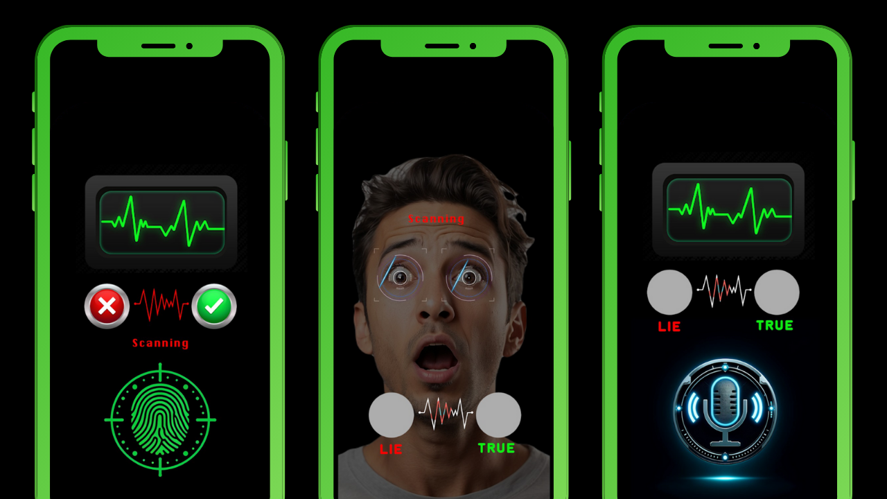 Lie Detector Fingerprint Eye Voice Scan with AdMob Ads Android by ...