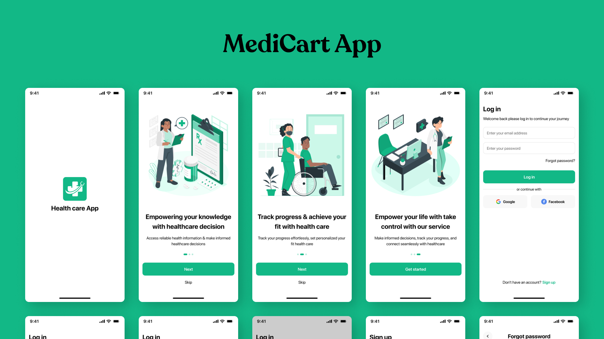 MediCart App UI Template | Online Medicine Delivery App in Flutter ...