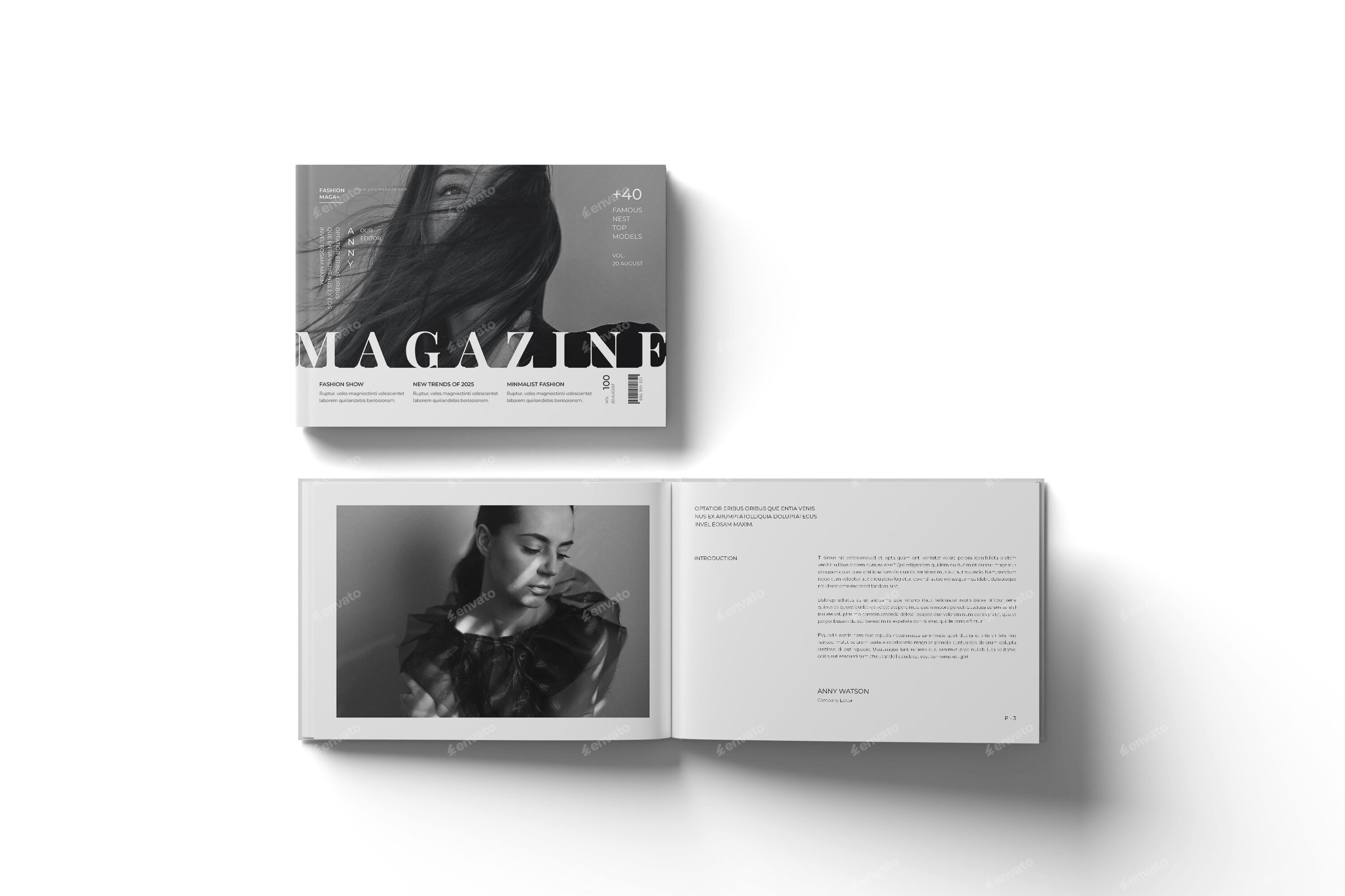 Magazine Design Landscape, Print Templates | GraphicRiver