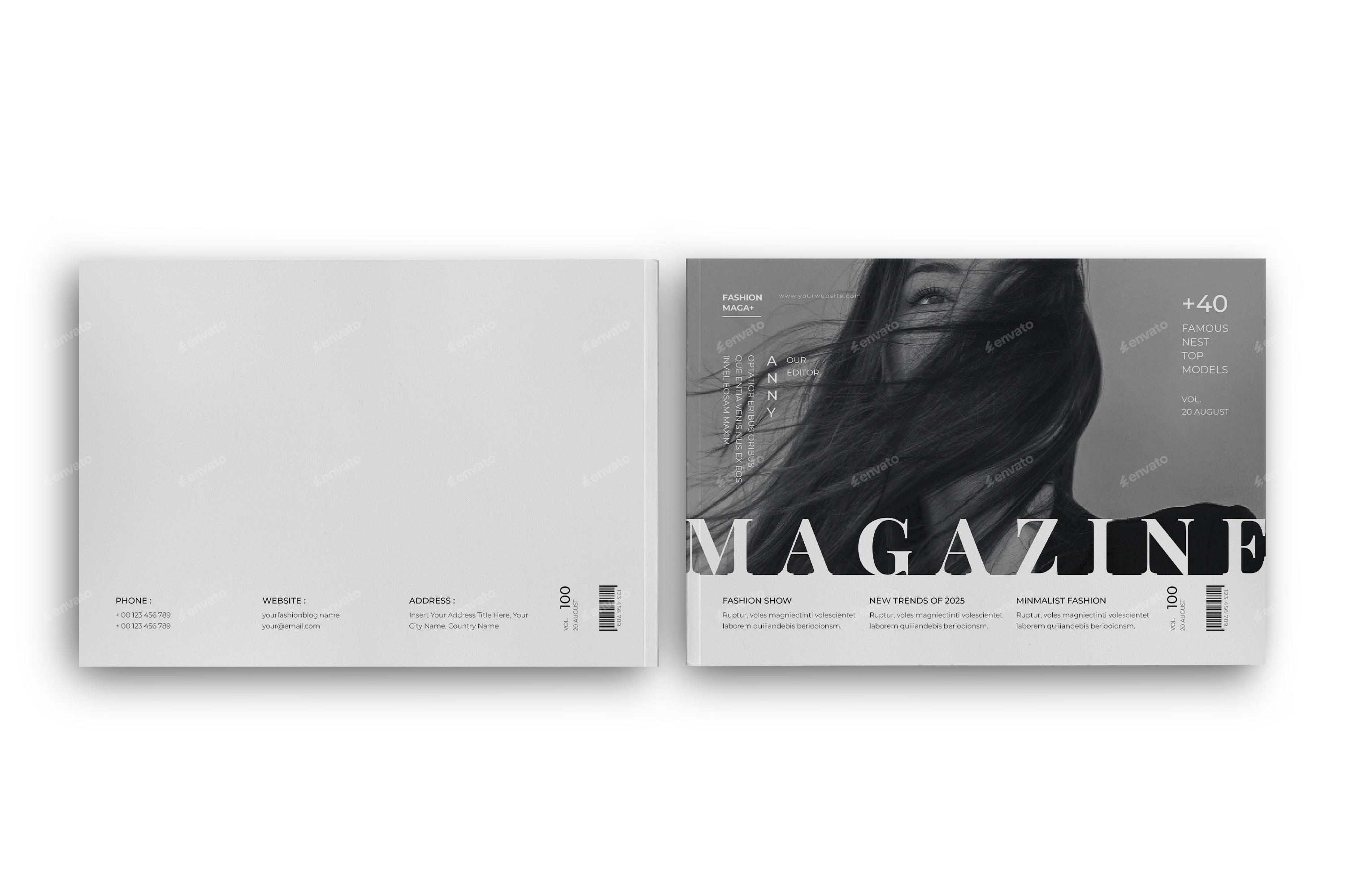 Magazine Design Landscape, Print Templates | GraphicRiver