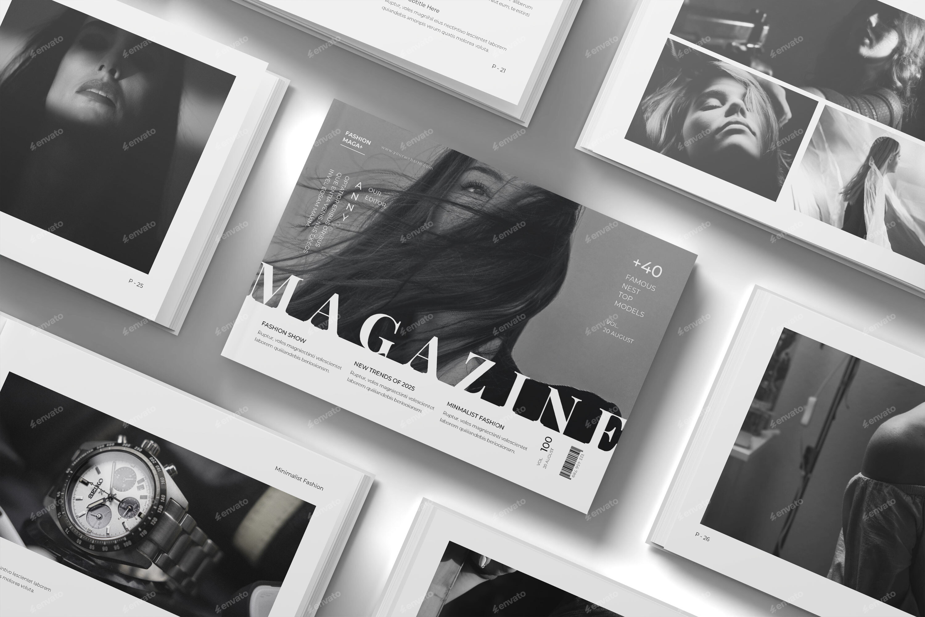 Magazine Design Landscape, Print Templates | GraphicRiver