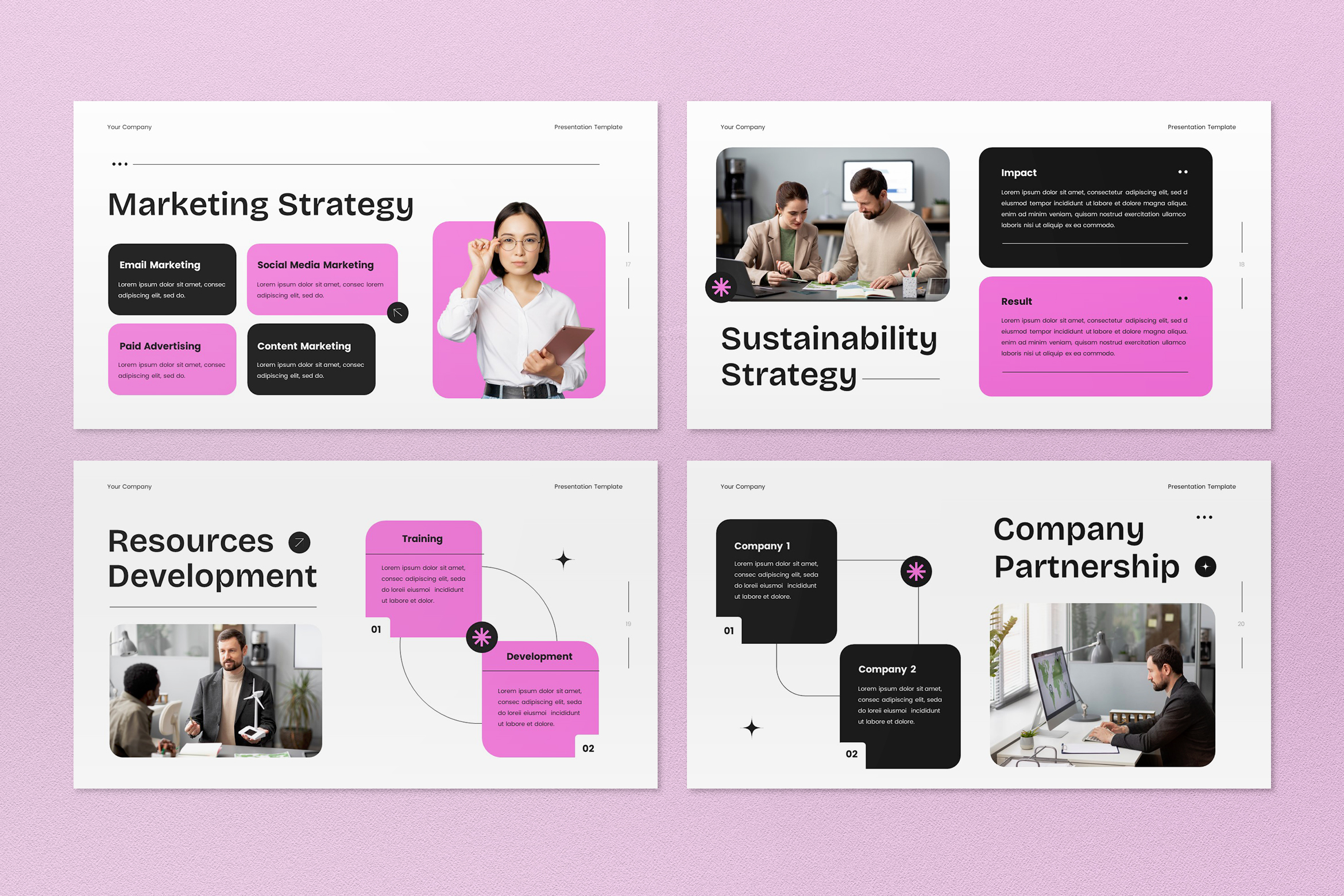 White Modern Annual Report PPT, Presentation Templates | GraphicRiver