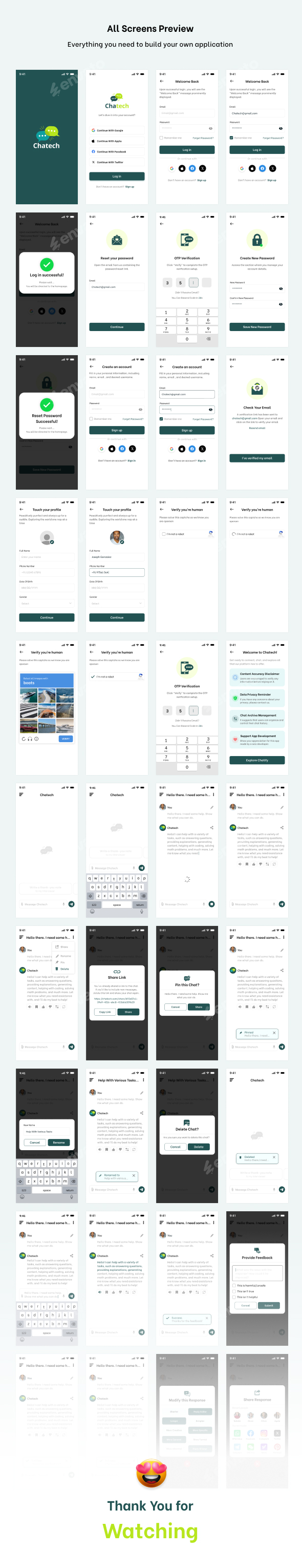 Chatech - AI Chatbot Appication UI Kit, Web Elements | GraphicRiver