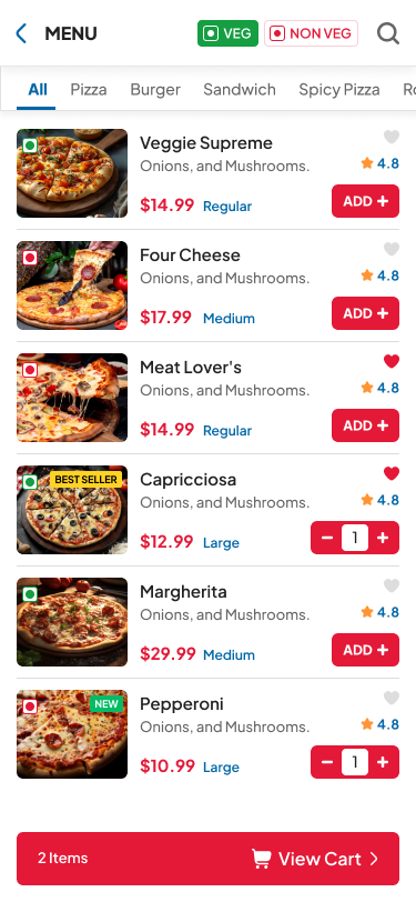 Fireslice React Native Expo Pizza Delivery Mobile App Template By Dexignzone