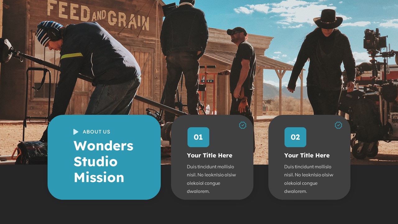 Wonders - Filmmaker & Movie Studio Keynote Template, Presentation Templates