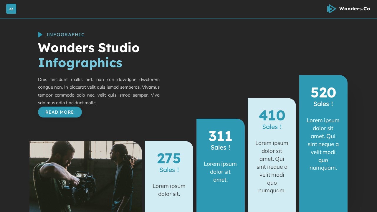 Wonders - Filmmaker & Movie Studio Keynote Template, Presentation Templates