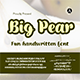 Big Pear - Fun Handwritten, Fonts | GraphicRiver