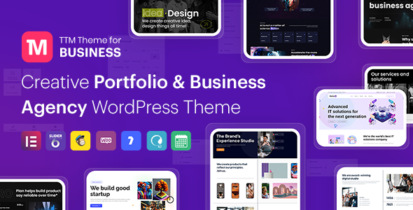TTM - Business Agency Elementor WordPress Theme by preyantechnosys