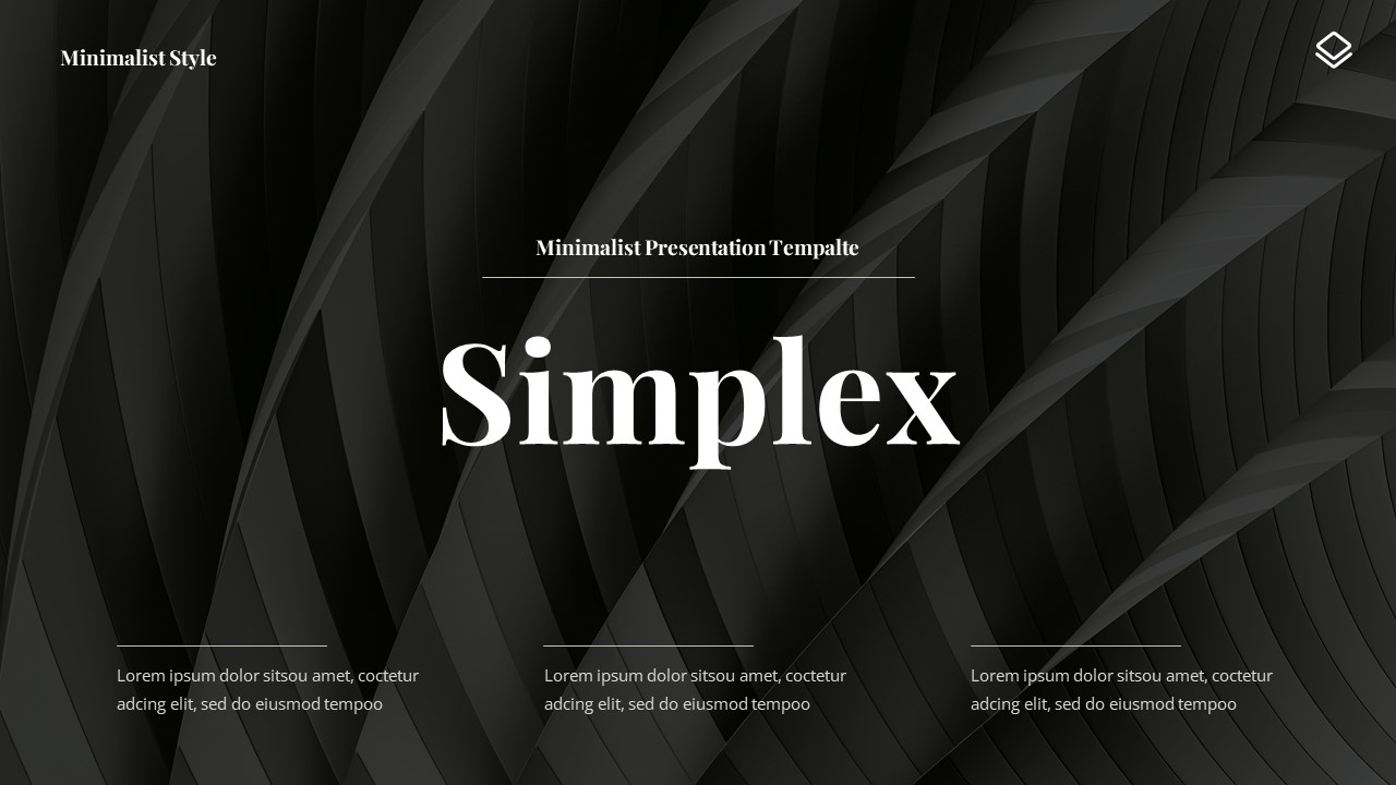 Simplex - Minimalist Keynote Template, Presentation Templates ...